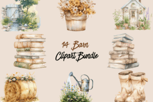 13 X Barn Clipart Graphic by StitchMyHeart · Creative Fabrica