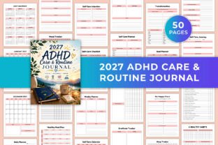 2027 ADHD Care & Routine Journal KDP Graphic by SR KDP · Creative Fabrica