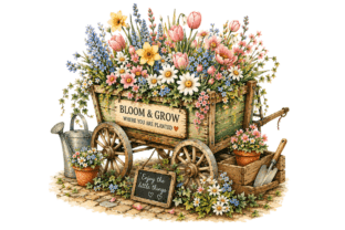 40 Spring Cottage Core Clipart PNG Graphic by SnapBloomCo · Creative ...