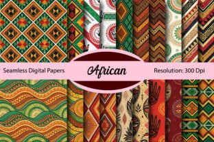 African Seamless Digital Paper Graphic by Colourful · Creative Fabrica