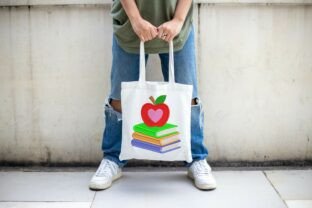 Apple Book Stack Teacher Appreciation · Creative Fabrica