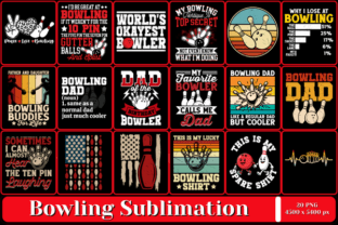 Bowling Sublimation PNG Bundle Graphic by FabiCraft99 · Creative Fabrica