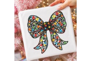Coquette Christmas Light Bow Png Graphic by GatewayDesign · Creative ...