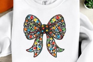 Coquette Christmas Light Bow Png Graphic by GatewayDesign · Creative ...