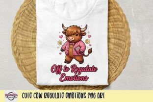 Cute Cow Regulate Emotions PNG Art Graphic by BbowDesign · Creative Fabrica