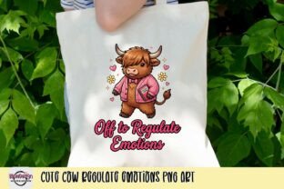 Cute Cow Regulate Emotions PNG Art Graphic by BbowDesign · Creative Fabrica
