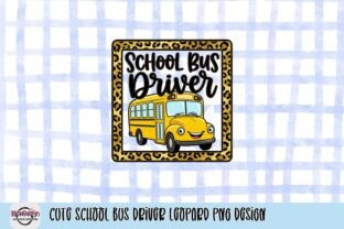 Cute School Bus Driver Leopard PNG Design Graphic by BbowDesign ...