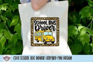 Cute School Bus Driver Leopard PNG Design Graphic by BbowDesign ...