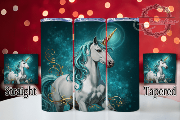 Cute Unicorn Fantasy Charm 20oz Tumbler Graphic by christina.clipart ...