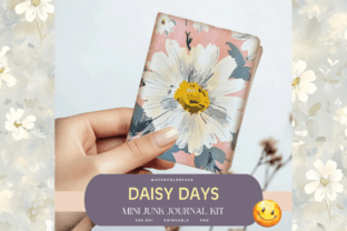 Daisy Days Mini Junk Journal Graphic by WatercolorFace · Creative Fabrica