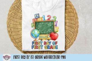 First Day of 1st Grade Watercolor PNG Graphic by BbowDesign · Creative ...