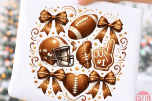 Football Helmet Ribbon Bow Sports PNG Graphic by Trendy Bee · Creative ...