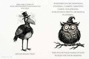Goth Creepy Birds Clipart Graphic by Markicha Art · Creative Fabrica