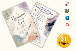 Healing Through Art Workbook Graphic by KDPLab · Creative Fabrica