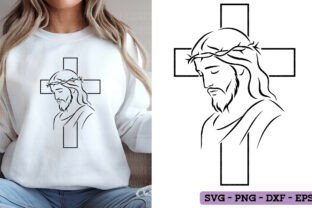 Jesus and Cross SVG PNG Christian Faith Graphic by GraphicsTreasures ...