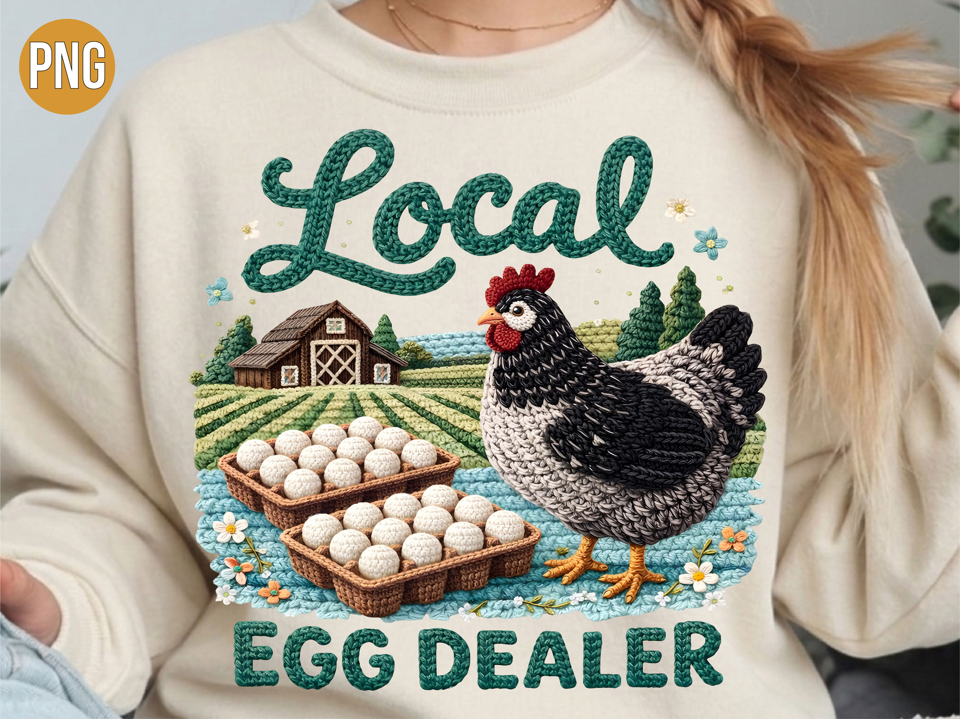 Local Egg Dealer Farm Hen PNG T-SHIRT Graphic by COZY_OWL · Creative ...
