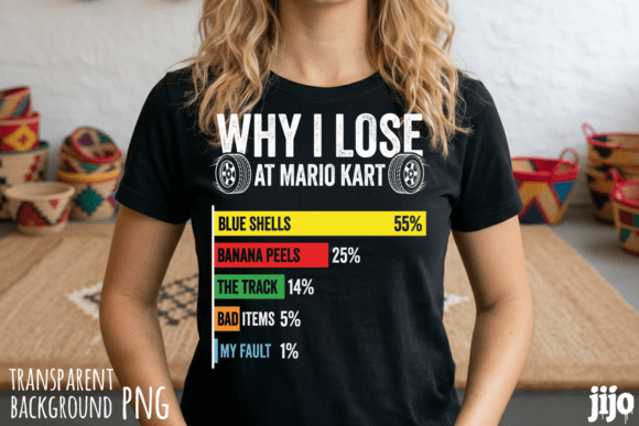 Mario Kart Gamer Blue PNG Graphic by jijopero · Creative Fabrica