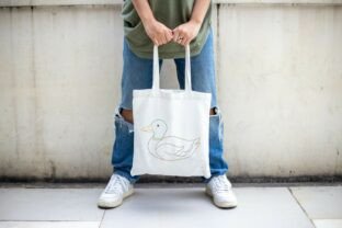 Minimalist Mallard Duck Outline · Creative Fabrica