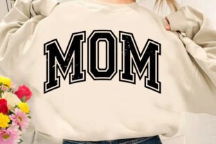 Mom Vintage Varsity SVG PNG Shirt Graphic by RakibS · Creative Fabrica