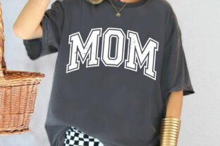 Mom Vintage Varsity SVG PNG Shirt Graphic by RakibS · Creative Fabrica