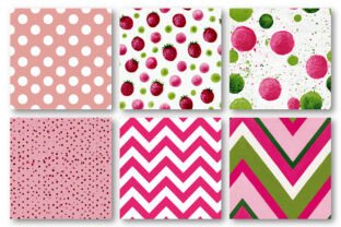Pink & Green Polka Dot Seamless Patterns Graphic by Creative Canvas ...