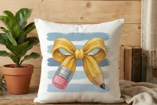 Preppy Rustic Back to School Pencil Bow Graphic by Creative Community ...