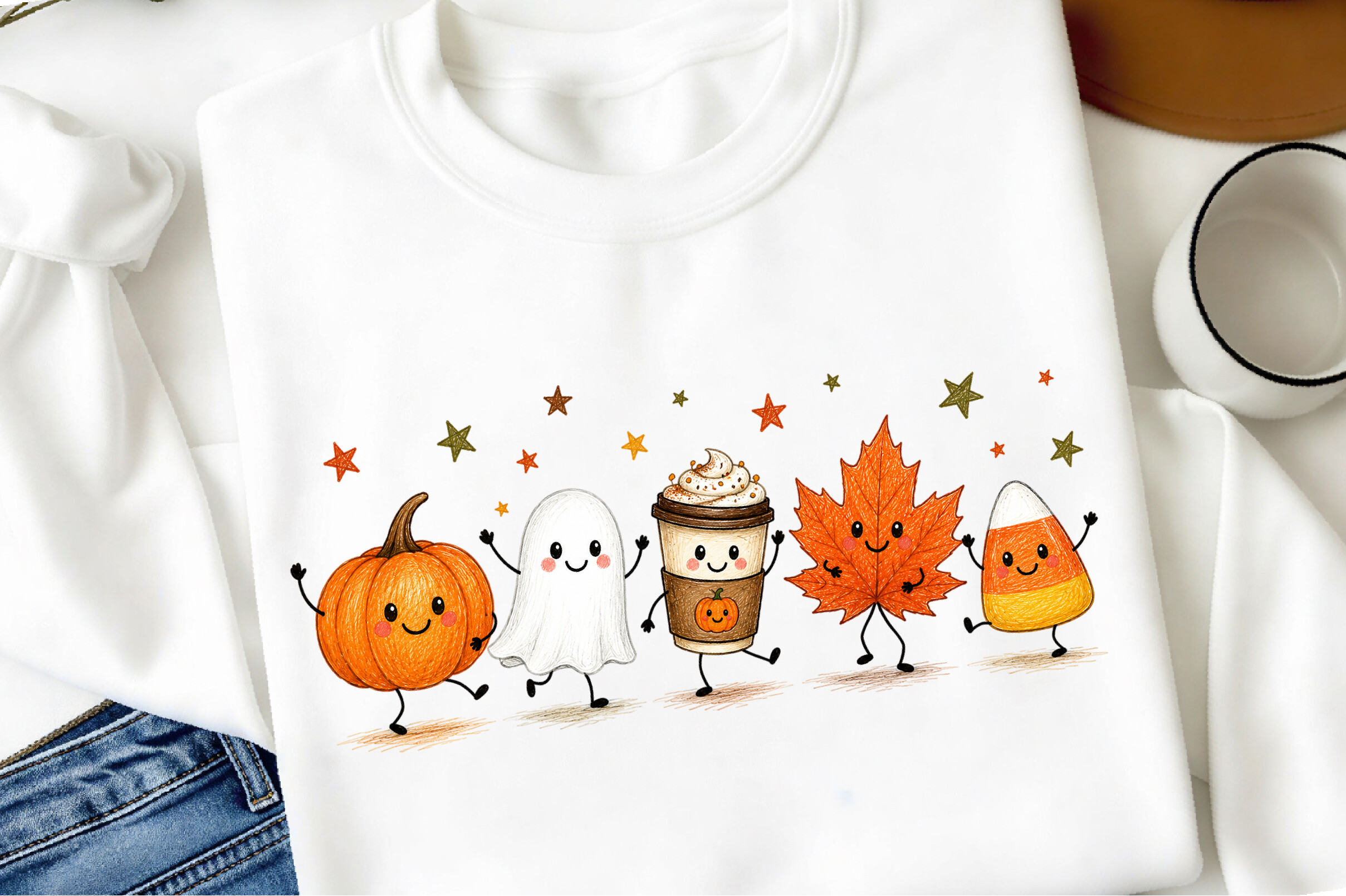 Pumpkin Ghost Candy Corn PNG Graphic by Breezy.Lane · Creative Fabrica