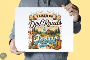 Raised on Dirt Roads Jesus PNG Graphic by Crafts SVG · Creative Fabrica