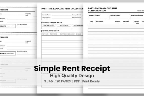 Rent Collection Logbook KDP Interior Graphic by armanmojumdar49 ...