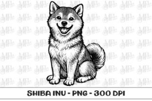 Shiba Inu Dog Sketch PNG Graphic by MoxiFikaDesignCo · Creative Fabrica