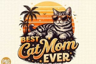 Summer Best Cat Mom Ever T-shirt PNG Graphic by Pinky Fox · Creative ...
