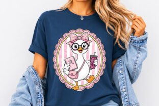 Trendy Preppy Coquette Goose PNG Graphic by SoftInk Studio · Creative ...