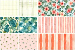 Tropical Summer Digital Patterns Graphic by sagorarts · Creative Fabrica