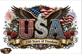 USA 250 Years of Freedom PNG Graphic by MhdDesign · Creative Fabrica