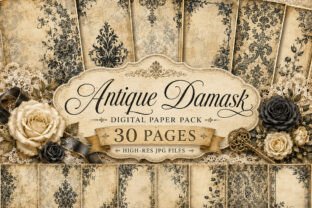 Vintage Floral Grunge Paper Graphic by Attractions Artist · Creative ...