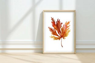 Watercolor Autumn Leaves Clipart PNG Set Graphic by Kaleriia Studio ...