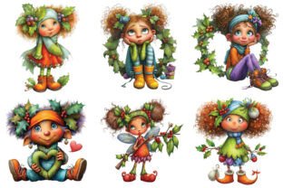 Whimsical Christmas Girl Graphics Graphic by Artoya · Creative Fabrica