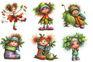 Whimsical Christmas Girl Graphics Graphic by Artoya · Creative Fabrica