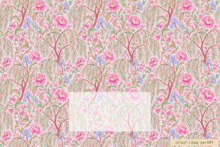 William Morris Pink Floral Pattern Graphic by clipArtem · Creative Fabrica
