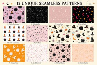 Witchy Spells Digital Paper Graphic by Designstock · Creative Fabrica