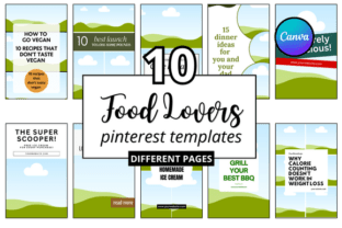10 Food Lovers Pinterest Pin Graphic by FolieDesign · Creative Fabrica