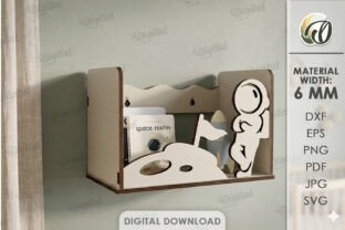 3D Kids Wall Shelf Laser Cut · Creative Fabrica