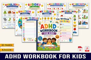 ADHD Workbook for Kids (Ages 6–10) Graphic by designmela01 · Creative ...
