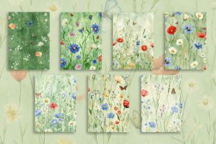 Aquarelle Meadow Flora Backdrop Graphic by DigiArt · Creative Fabrica