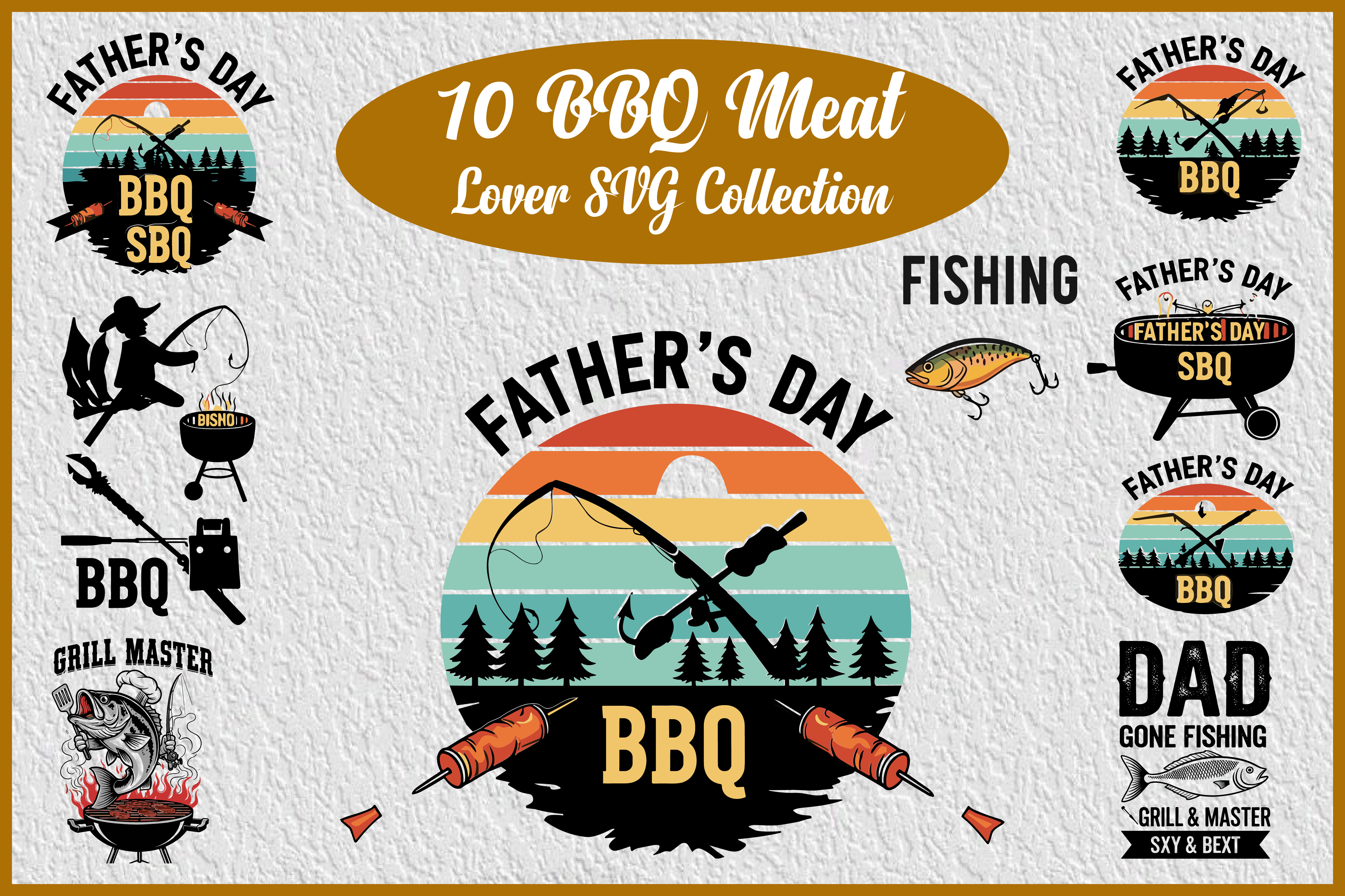 BBQ Meat Lover SVG Bundle Collection Graphic by Artivon · Creative Fabrica