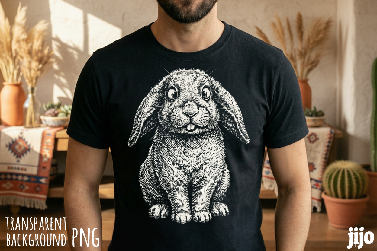 Bunny Rabbit Cute Animal PNG Graphic by jijopero · Creative Fabrica