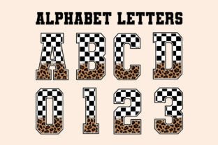 Checkered Leopard Alphabet Letters 02 Graphic by Beer Design · Creative ...