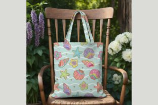 Coastal Seashell Beach Pattern Sea Paper Graphic by BB Art Designs ...