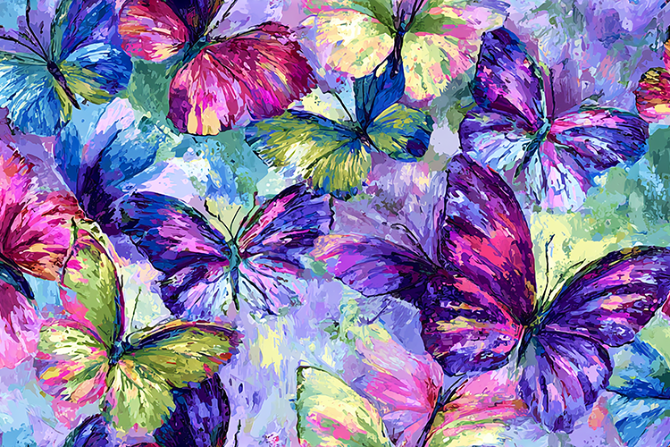 Colorful Butterfly Art Background Graphic by TheDesignerDesigne ...