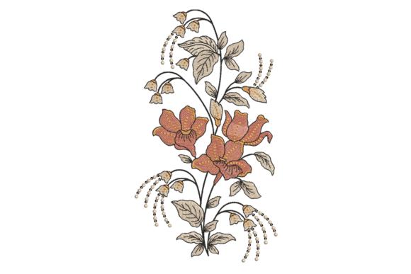 Creative Flowers Embroidery Design · Creative Fabrica